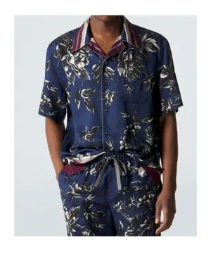 Dolce & Gabbana Printed Silk Bowling Shirt