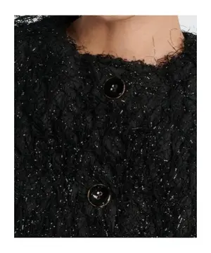 Erdem Lurex Fil Coupé Button Casual Jacket