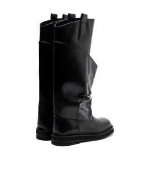 Attico Layered Solid-color Boots