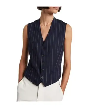 Ralph Lauren Striped Wool Vest