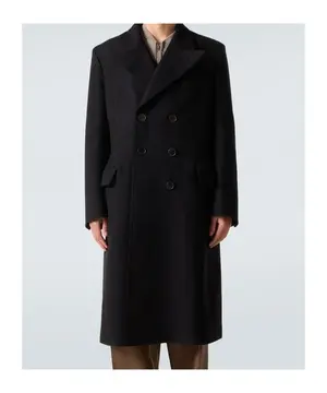 Dries Van Noten Floral Double-breasted Wool Coat