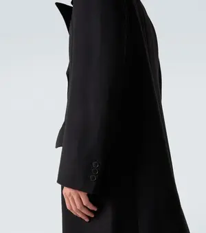 Dries Van Noten Floral Double-breasted Wool Coat