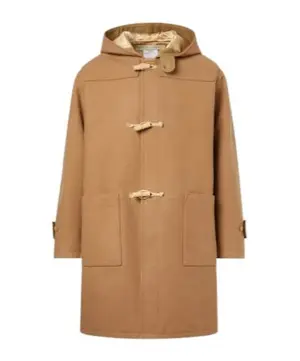 Visvim Commodore Wool And Linen Hooded Duffle Coat - Nude