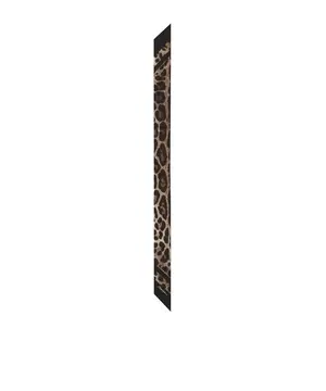 Dolce & Gabbana Dolce Gabbana Leopard Printed Scarf - Black