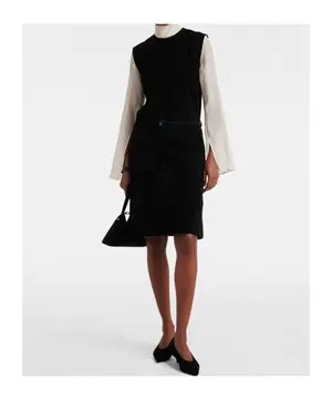 TOTEME Belted Suede Minidress