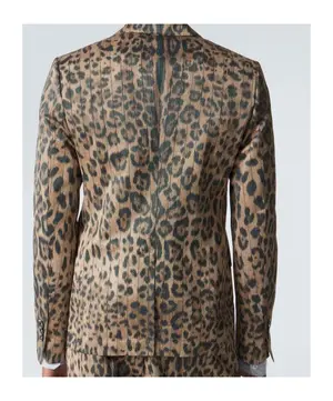 Dolce & Gabbana Leopard-print Cotton-blend Blazer
