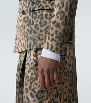 Dolce & Gabbana Leopard-print Cotton-blend Blazer