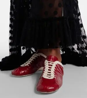 Dries Van Noten Lace-up Leather Sneakers