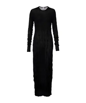 TOTEME Pleated Maxi Dress - Black