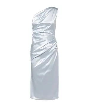 Dolce & Gabbana Satin Midi Dress - Blue