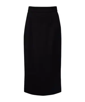 Dolce & Gabbana Wool-blend Pencil Skirt - Black