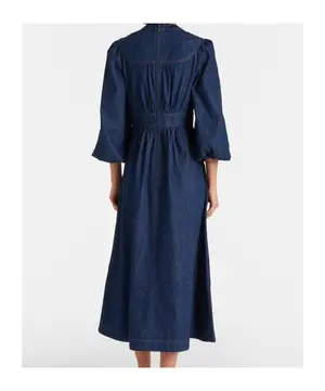 Zimmermann Awaken Denim Midi Dress