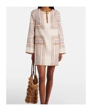 Zimmermann Printed Linen Minidress