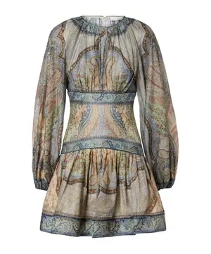 Zimmermann Wanderlust Cotton And Silk-blend Minidress - Multicolor