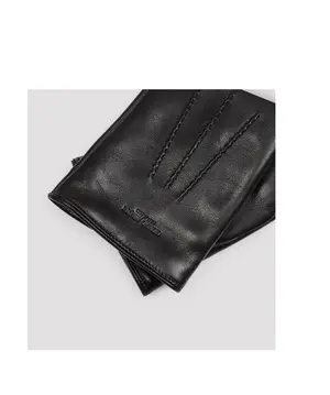 Giorgio Armani Logo-stamped Leather Gloves