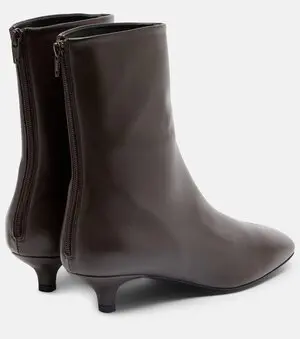 TOTEME Leather Ankle Boots