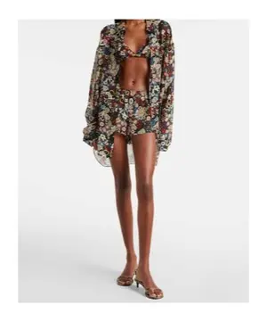 Khaite Talita Floral Silk Bra