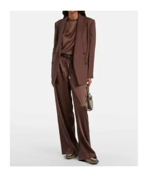 Brunello Cucinelli Silk-blend Satin Top