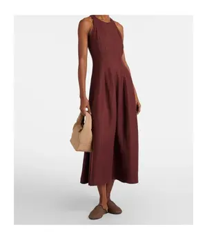 Brunello Cucinelli Striped Midi Dress