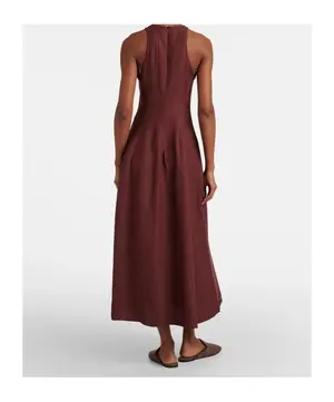 Brunello Cucinelli Striped Midi Dress