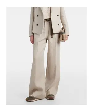 Brunello Cucinelli Monili Suede-trimmed Sneakers