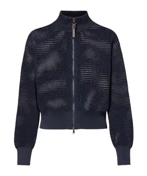 Brunello Cucinelli Cotton-blend Cardigan - Blue