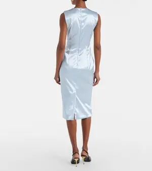 Dolce & Gabbana Satin Midi Dress