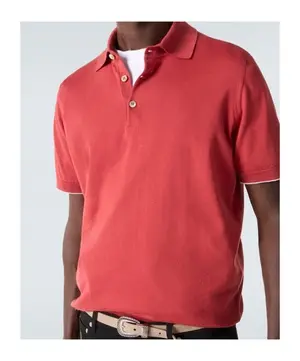 Brunello Cucinelli Cotton Pique Polo Shirt