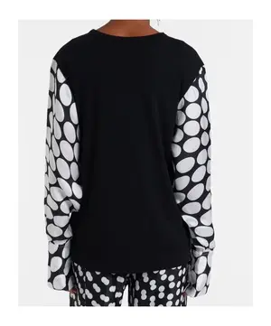 Dries Van Noten Polka-dot Cotton-blend Top