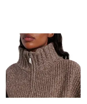 Attico Solid Color Casual Knitted Sweater