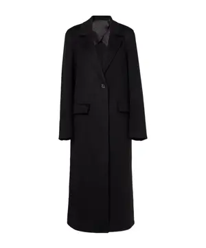 TOTEME Long Sleeve Coat - Black