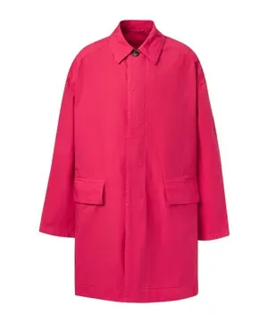 Dries Van Noten Robin Cotton Coat - Red