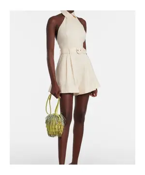 Zimmermann Awaken Halterneck Linen Romper