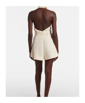 Zimmermann Awaken Halterneck Linen Romper