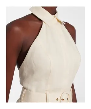 Zimmermann Awaken Halterneck Linen Romper