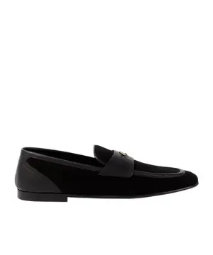 Dolce & Gabbana Ariosto Logo Detail Loafers - Black