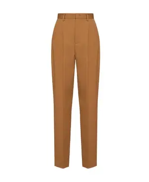 Red Valentino High-rise Tapered Trousers - Brown