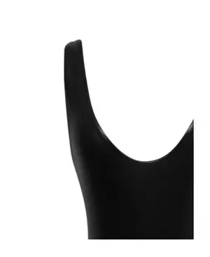 Saint Laurent Sleeveless Metallic Lamé Jersey Body