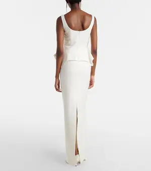 Roland Mouret Peplum Crêpe Gown