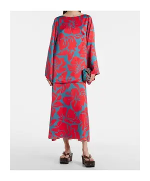 Dries Van Noten Floral Pencil Skirt