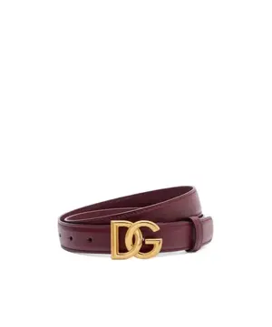 Dolce & Gabbana Dg Leather Belt - Red