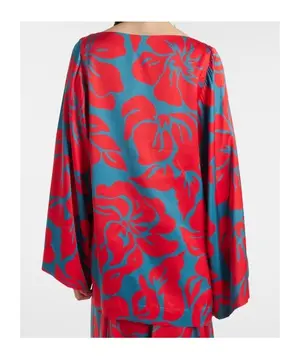 Dries Van Noten Charli Printed Satin Top
