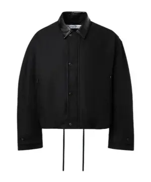 Acne Studios Cotton Twill Blouson Jacket - Black