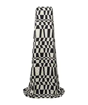 Dries Van Noten Printed Bustier Gown - Black