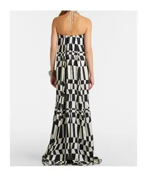 Dries Van Noten Printed Bustier Gown