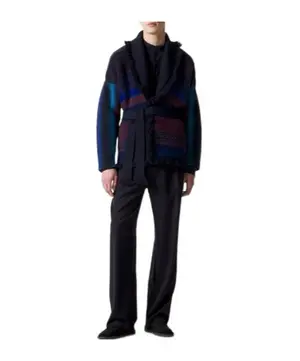 Giorgio Armani Knit Cardigan With Shawl Collar And Belt