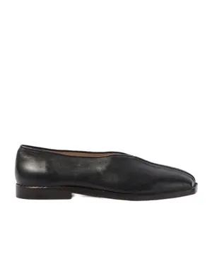 LEMAIRE Leather Slip-on Shoes - Black