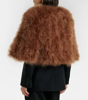 YVES SALOMON Short Feather Coat