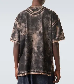 Acne Studios Embellished Printed Cotton Jersey T-shirt