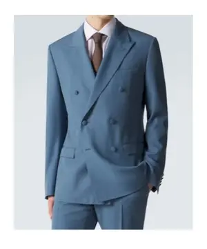 Dolce & Gabbana Double-breasted Wool Poplin Suit Jacket